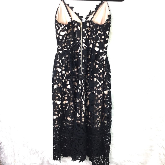 Dresses | Nwot Black Tan Lace Dress Size Medium | Poshmark